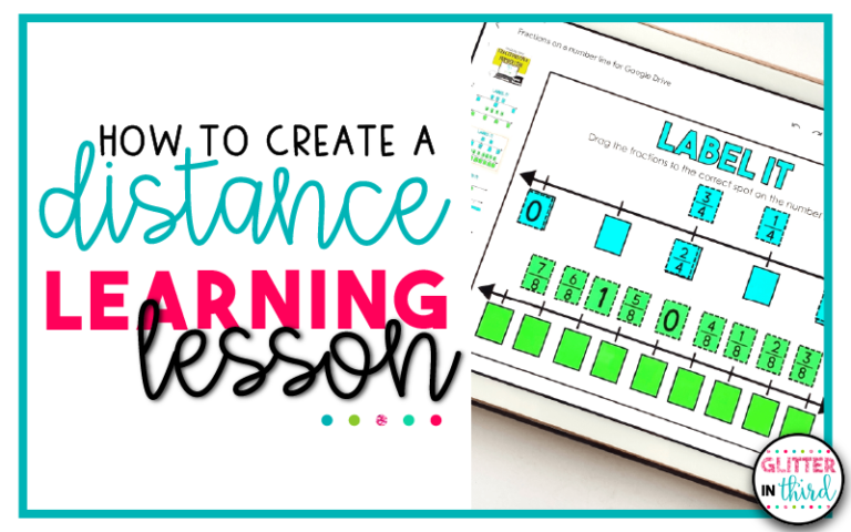 Distance Learning Lesson: How to Create it PERFECTLY - Glitter in Third