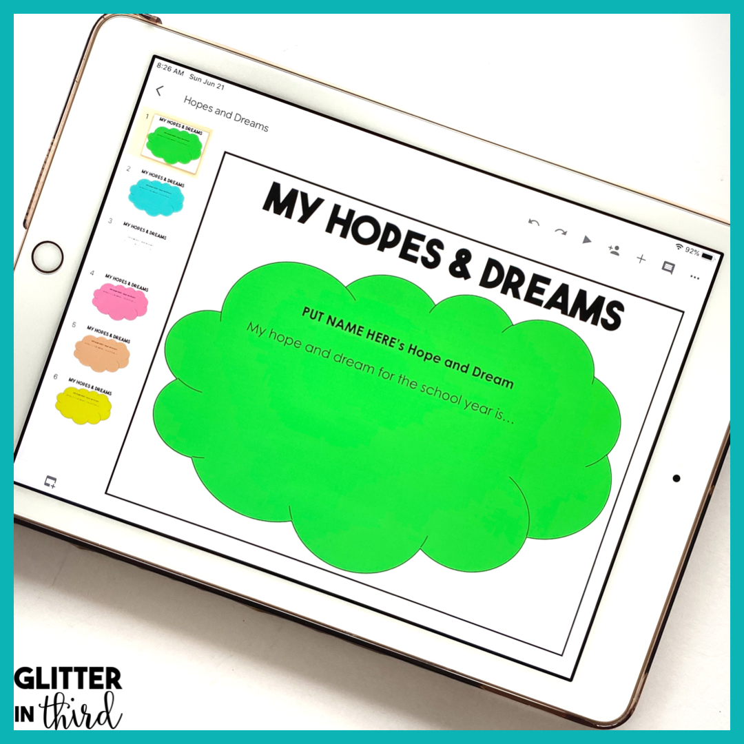 Distance Learning Back-to-School Activities You'll LOVE - Glitter in Third