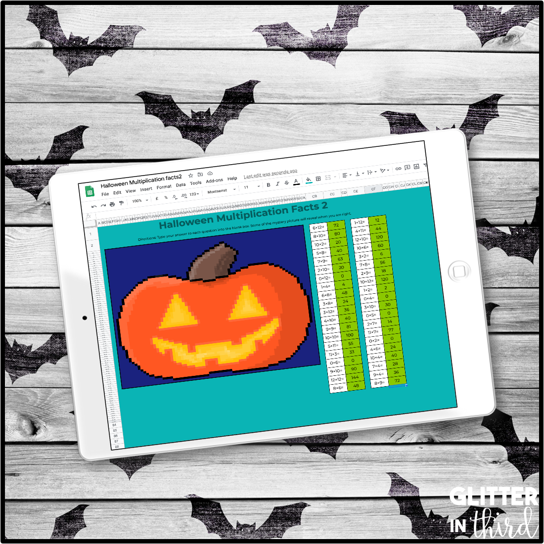 Looking for a Halloween Digital Multiplication Activity?! - Glitter in ...