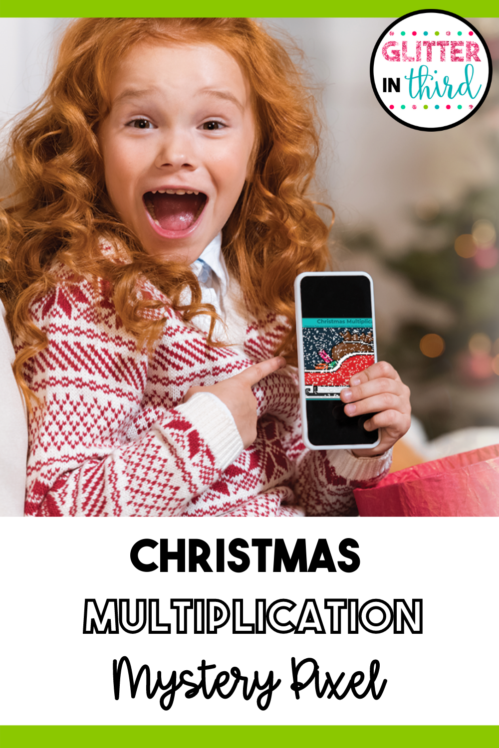 Need a FREE Digital Christmas Multiplication Activity? - Glitter in Third