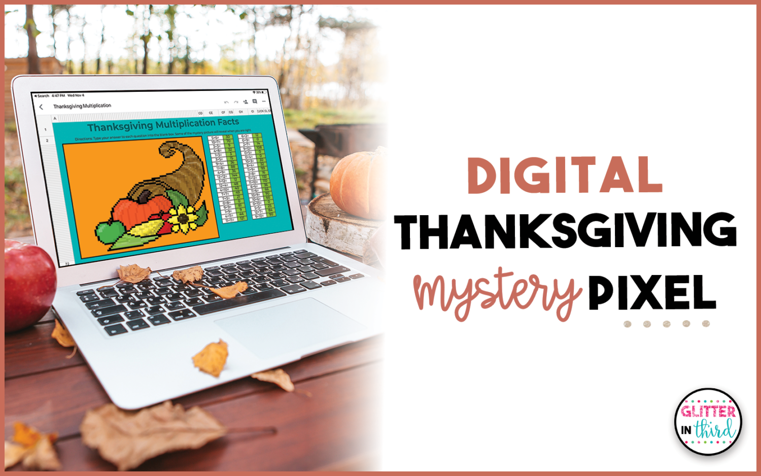 Need a FREE Digital Thanksgiving Multiplication Activity? - Glitter in ...