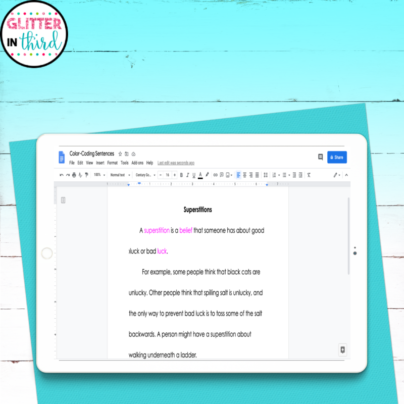 5 ELA Activities for Your Virtual Classroom - Glitter in Third