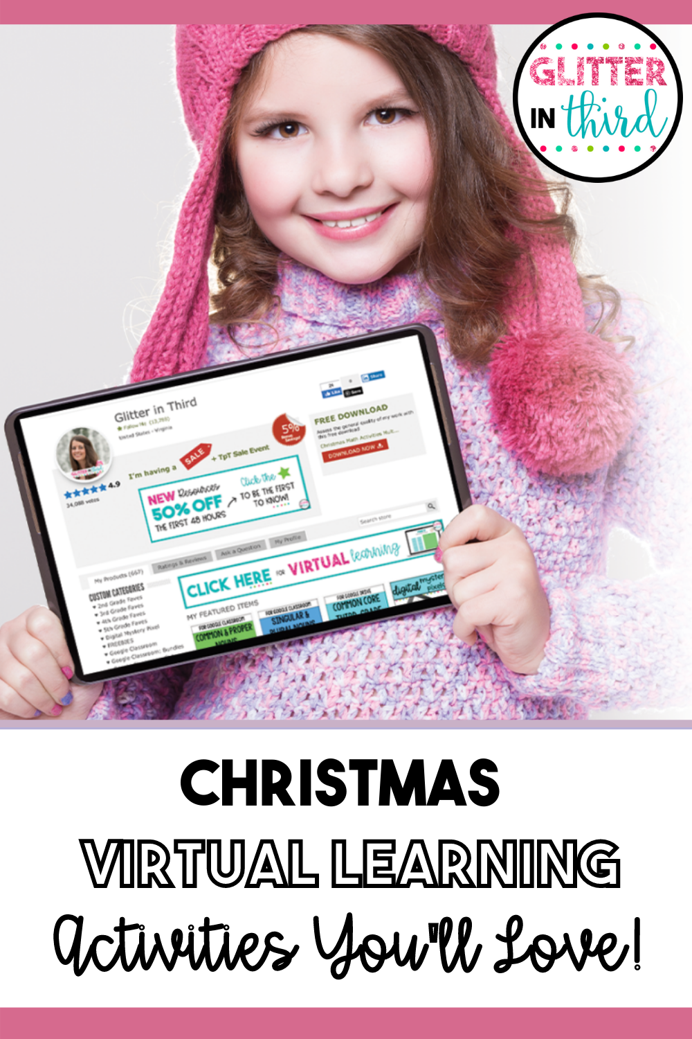 Christmas Virtual Learning Activities You'll LOVE! - Glitter in Third
