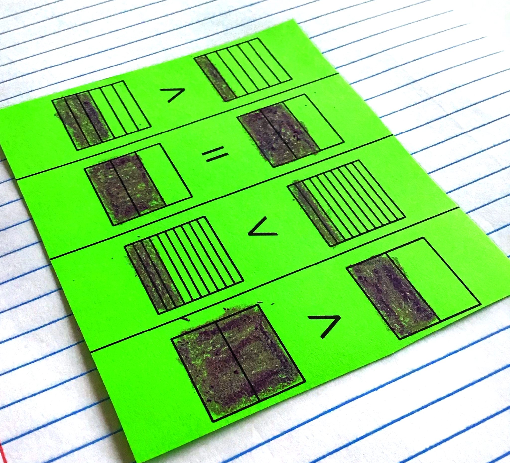 Digital Activities for Comparing Fractions - Glitter in Third