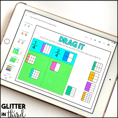 7 Hands-On Activities for Teaching Equivalent Fractions - Glitter in Third