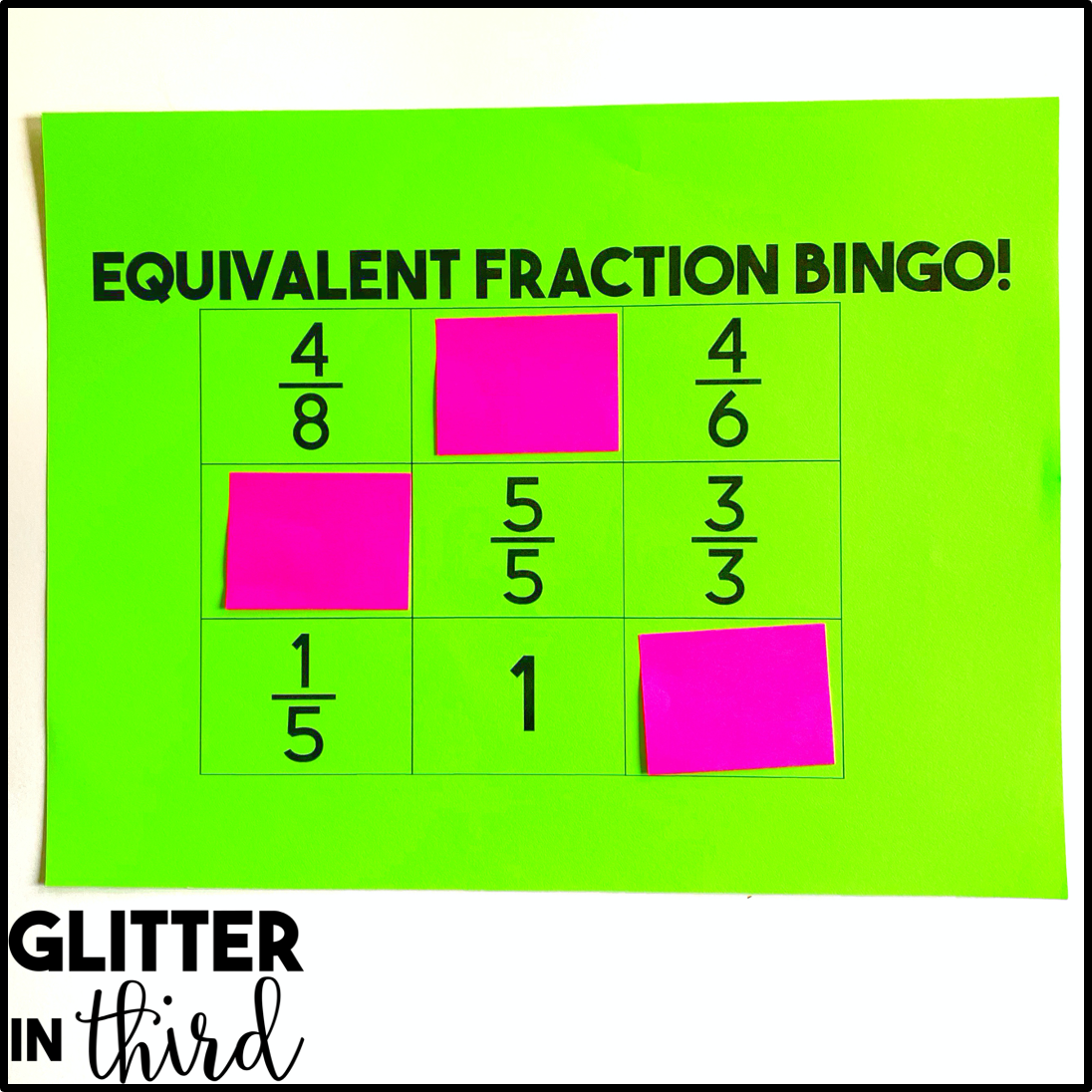 7 Hands-On Activities for Teaching Equivalent Fractions - Glitter in Third