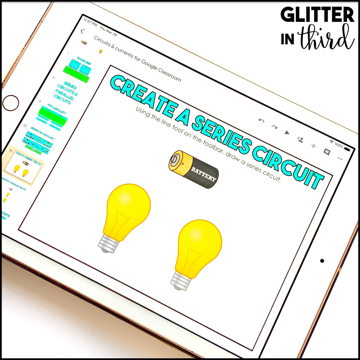 Teaching Engineering with Electricity Activities - Glitter in Third