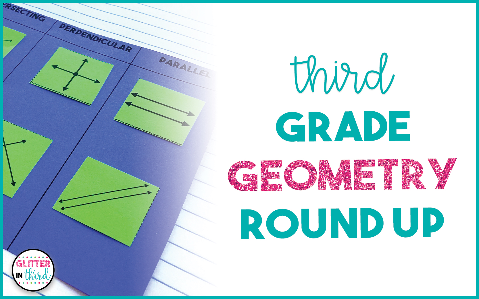 3rd Grade Geometry Activities Round Up Glitter In Third