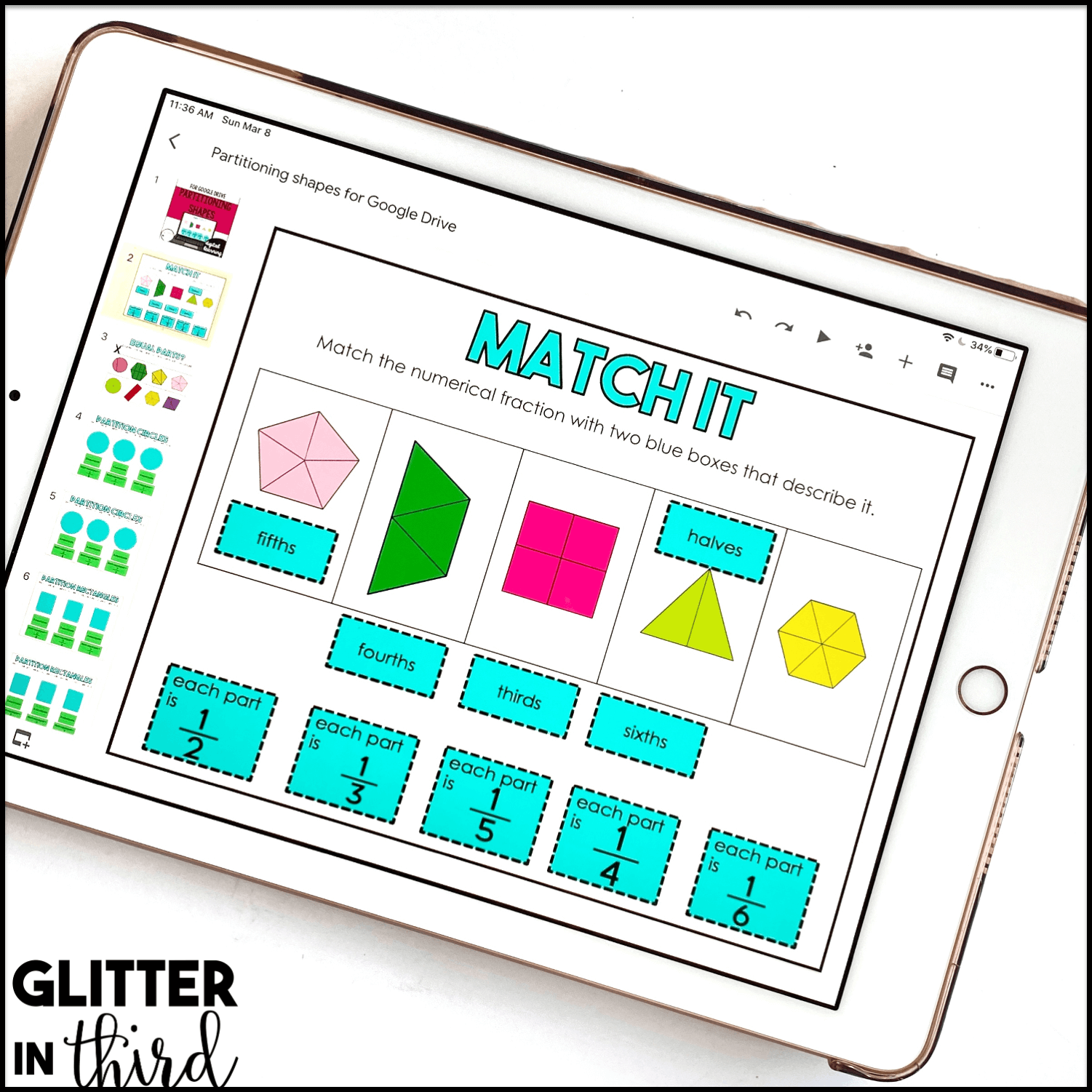 The BEST Geometry Test Prep Activities - Glitter in Third