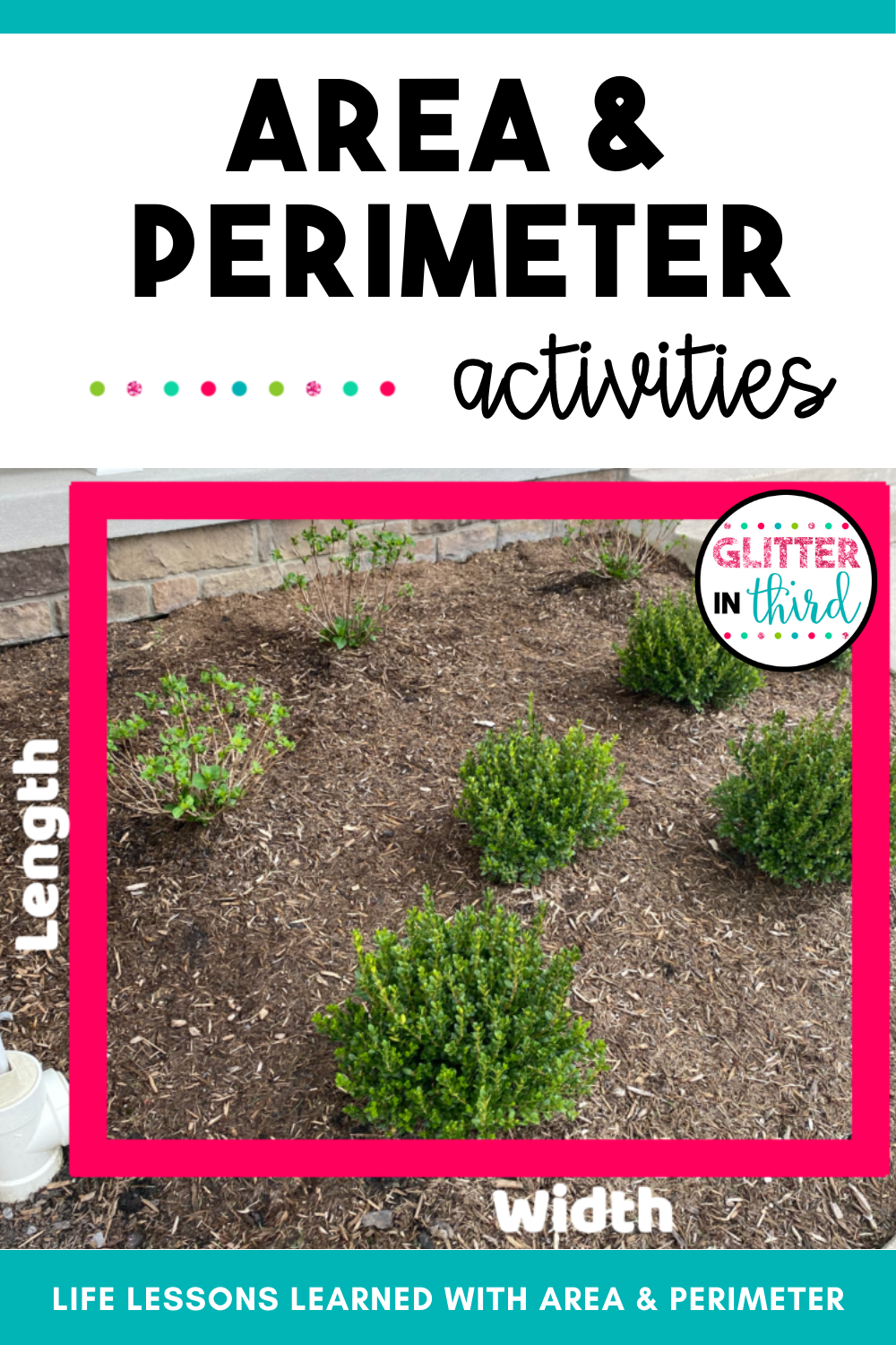 Life Lesson With Area and Perimeter Activities for Kids - Glitter in Third