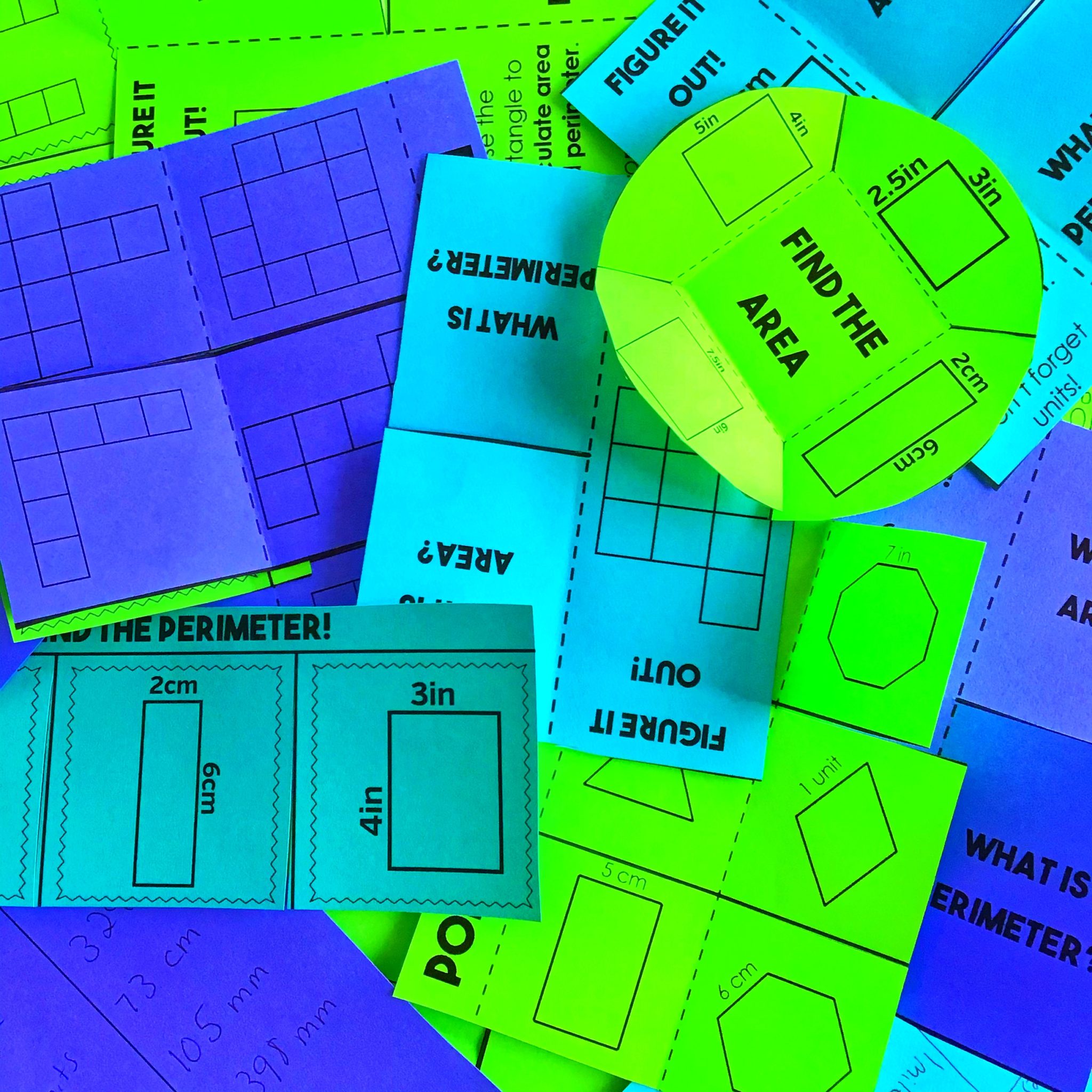 Life Lesson With Area and Perimeter Activities for Kids - Glitter in Third