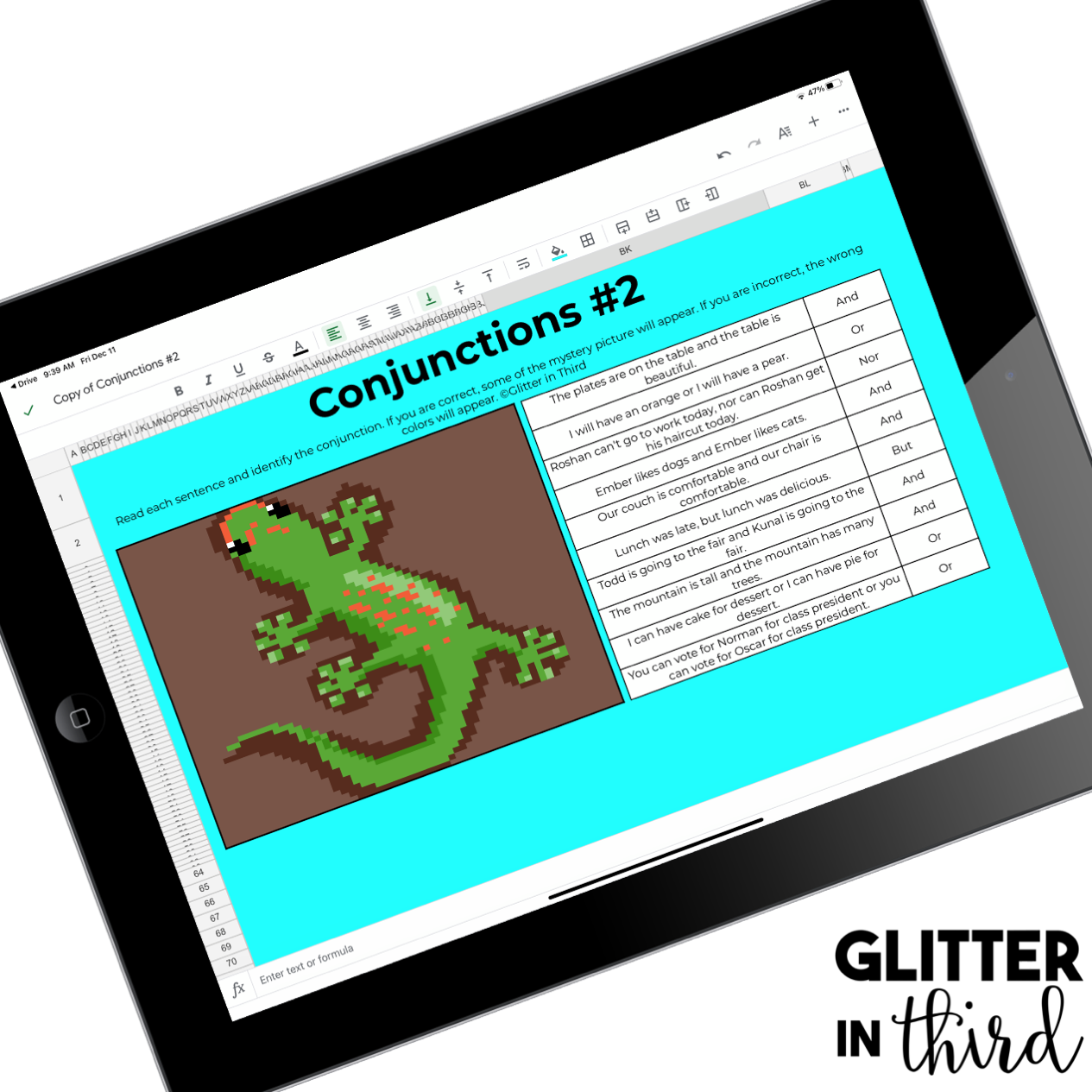 How to Make Teaching Grammar FUN - Glitter in Third