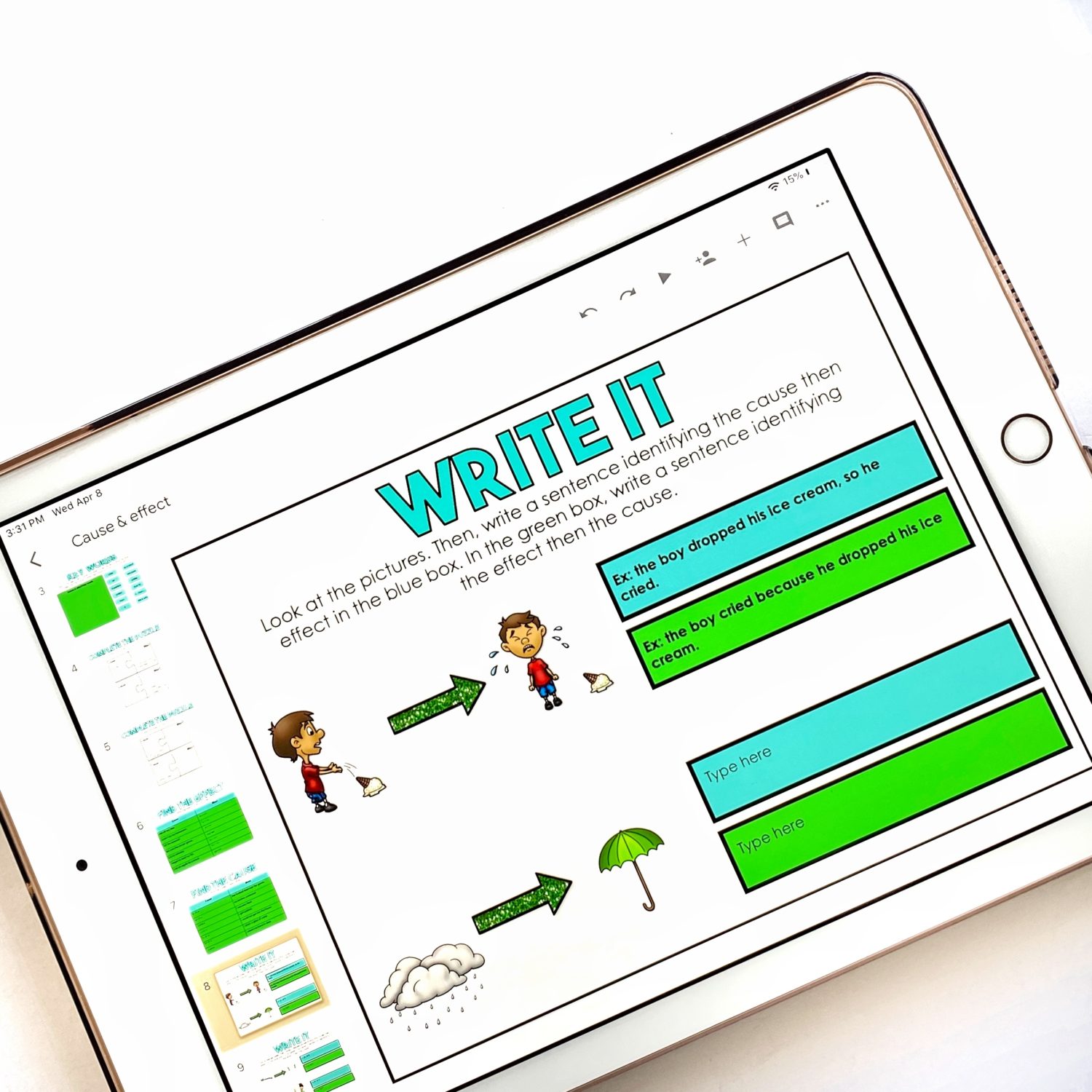 Elementary Reading Comprehension Strategies - Glitter in Third