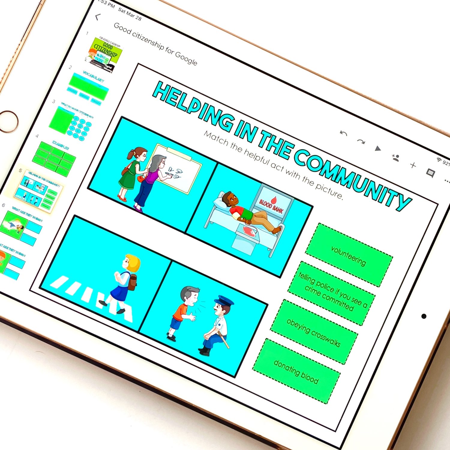 Civics Activities in the Elementary Classroom - Glitter in Third