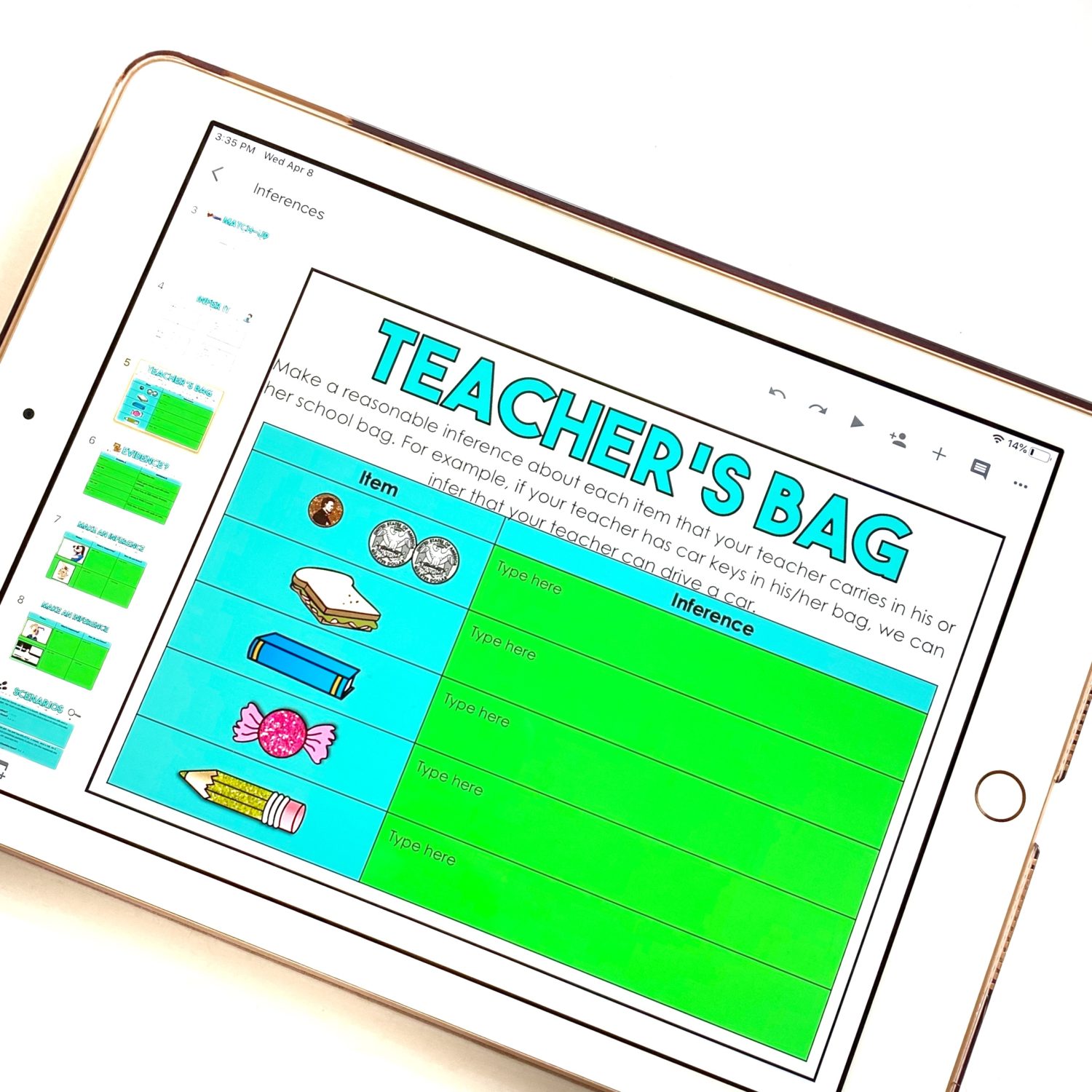 Elementary Reading Comprehension Strategies - Glitter in Third