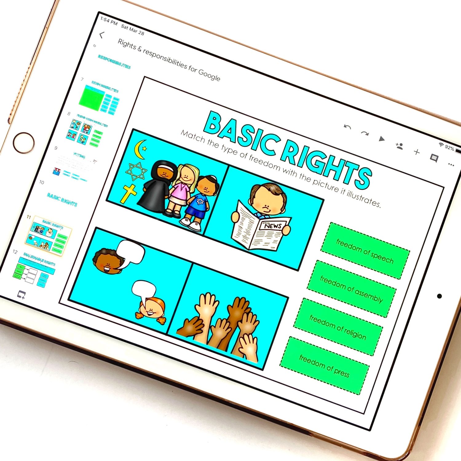 Civics Activities in the Elementary Classroom - Glitter in Third