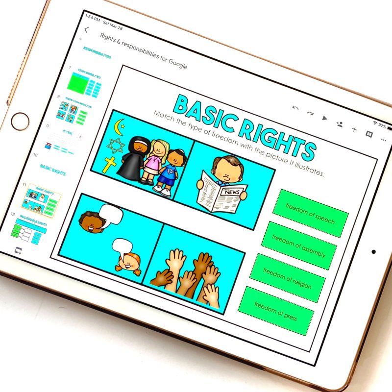 Civics Activities in the Elementary Classroom - Glitter in Third