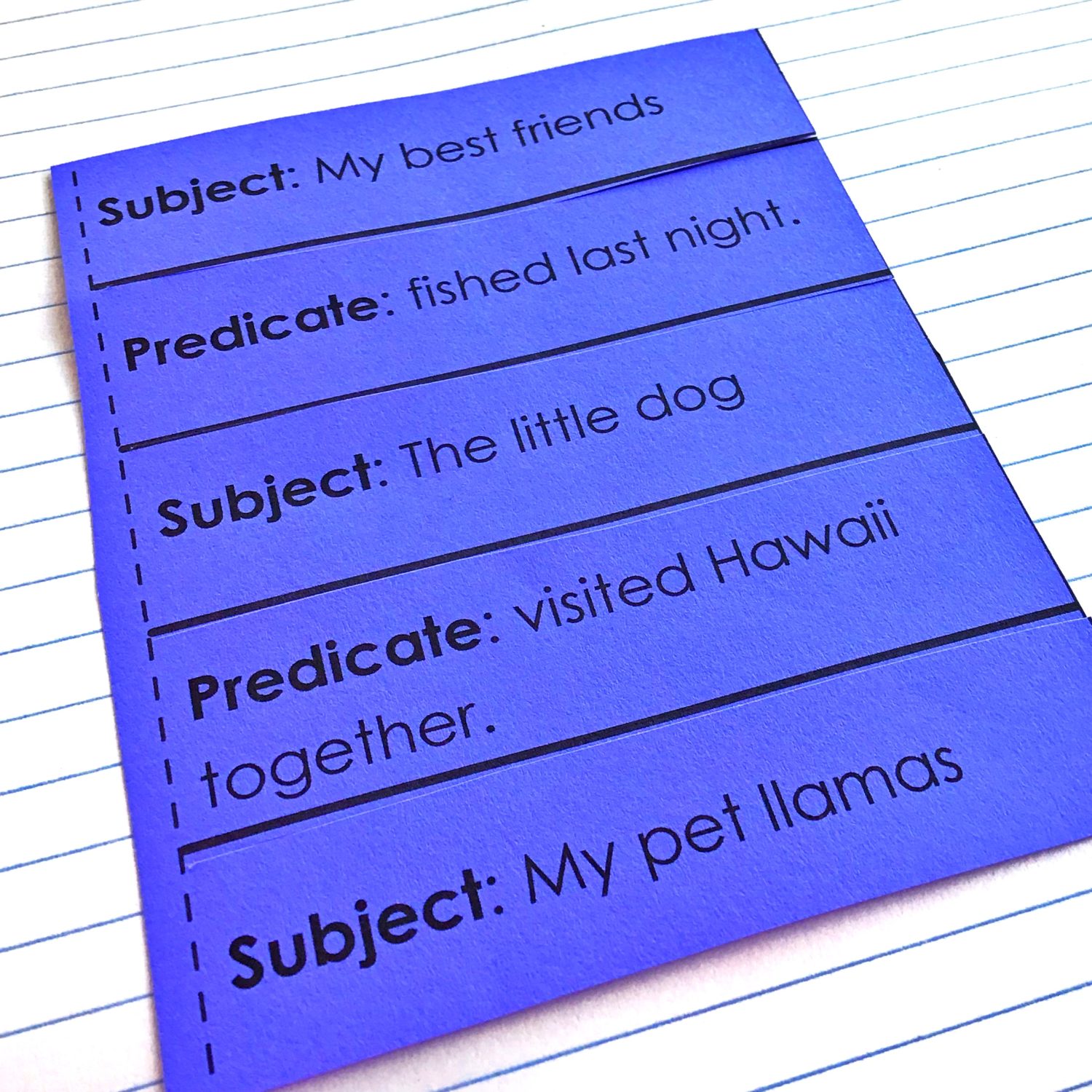 Digital Games and Activities for Subject and Predicate - Glitter in Third