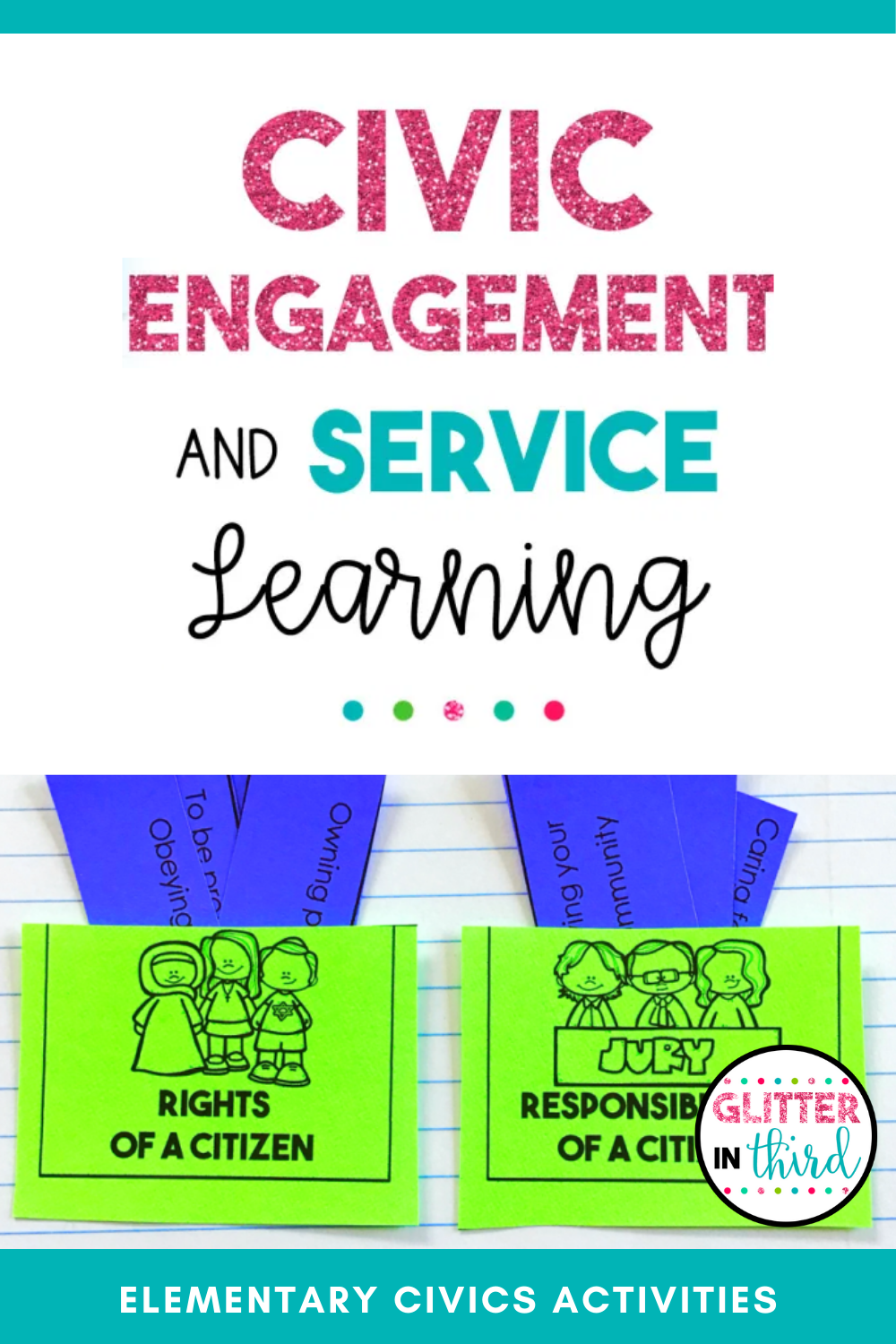 Civics Activities in the Elementary Classroom - Glitter in Third