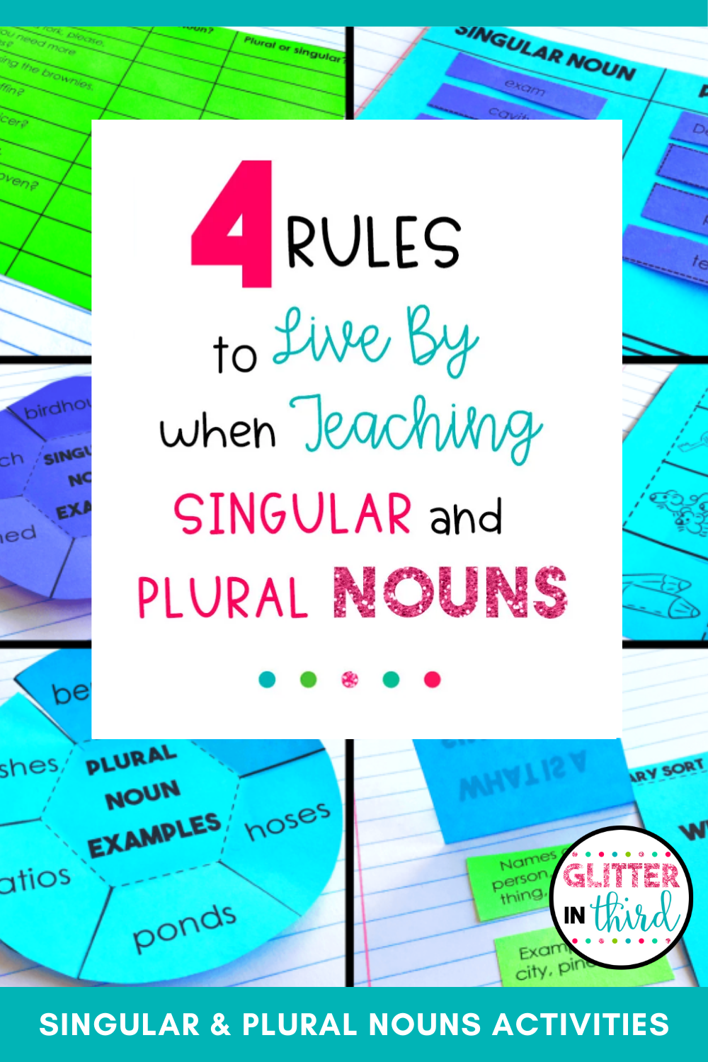 Singular and Plural Nouns Activities For Your Elementary Classroom ...