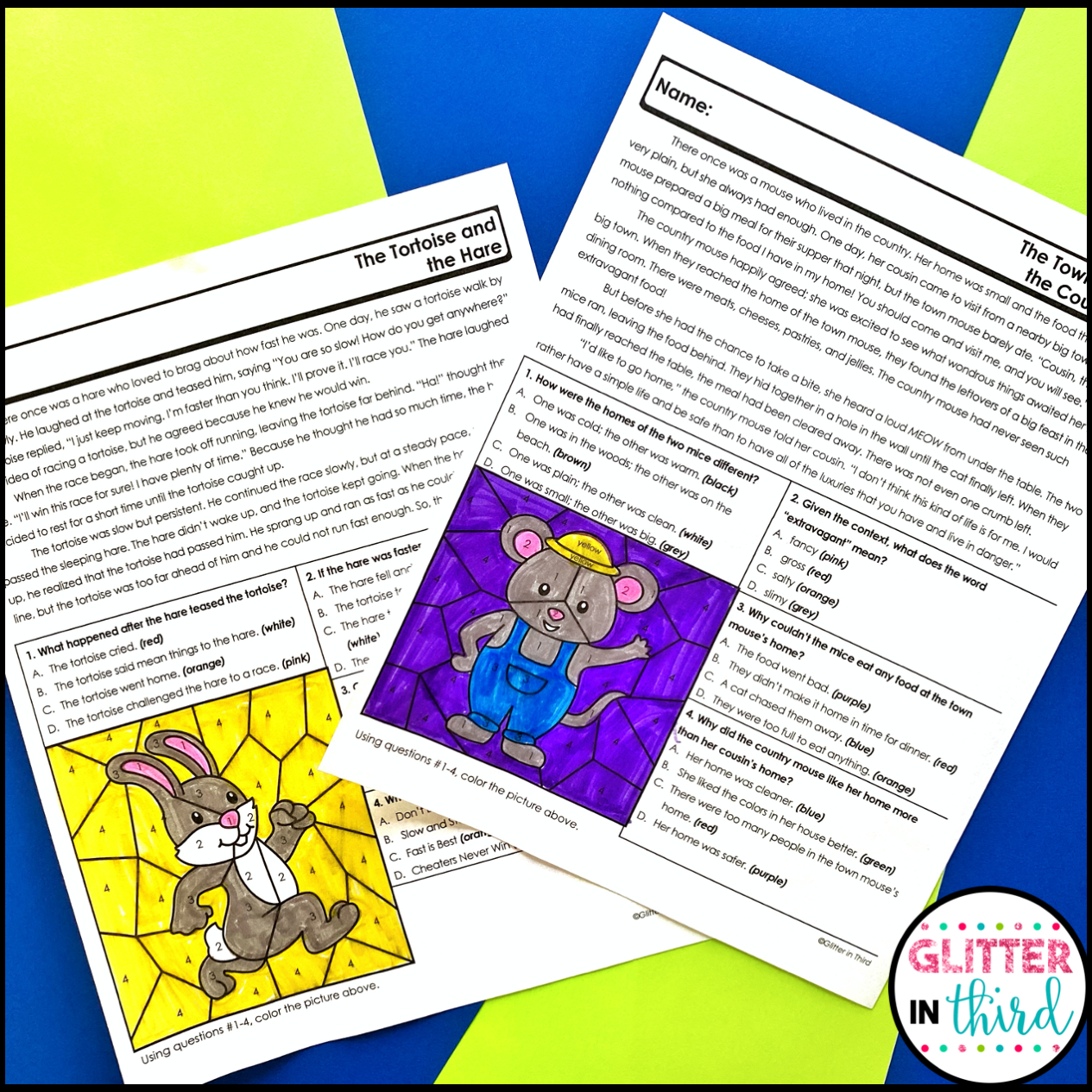 Fable Ideas to Teach Reading Skills and Life Lessons - Glitter in Third