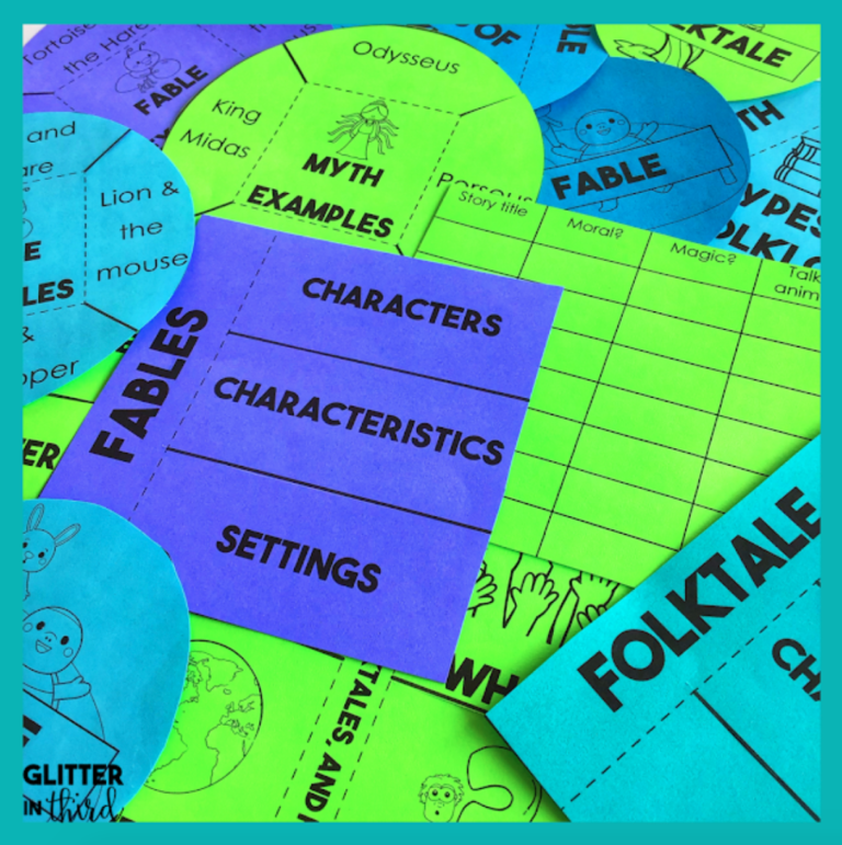 Fable Ideas to Teach Reading Skills and Life Lessons - Glitter in Third