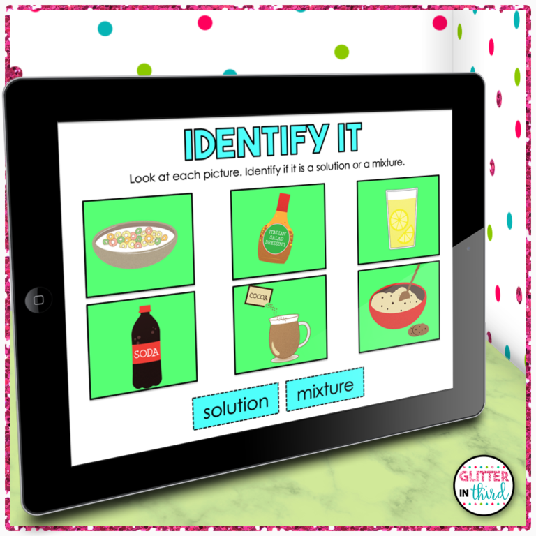 The Best Mixtures and Solutions Activities and Lessons - Glitter in Third