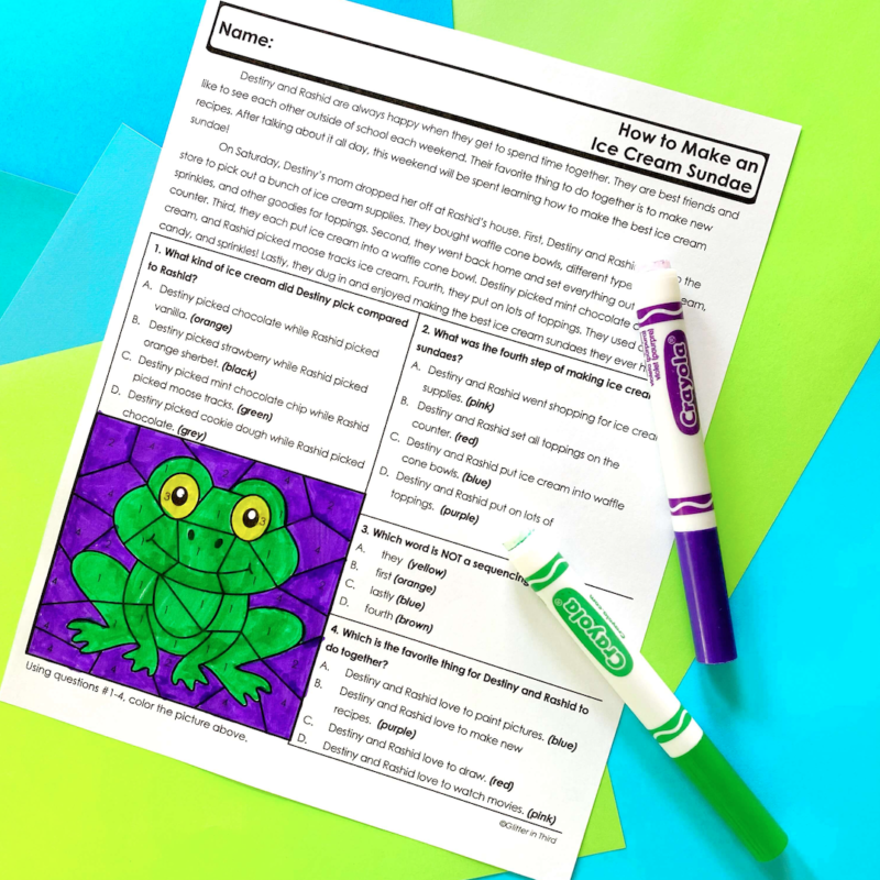 Vocabulary Building with Synonyms and Antonyms - Glitter in Third