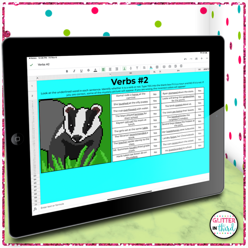 How to Teach All Types of Verbs - Glitter in Third