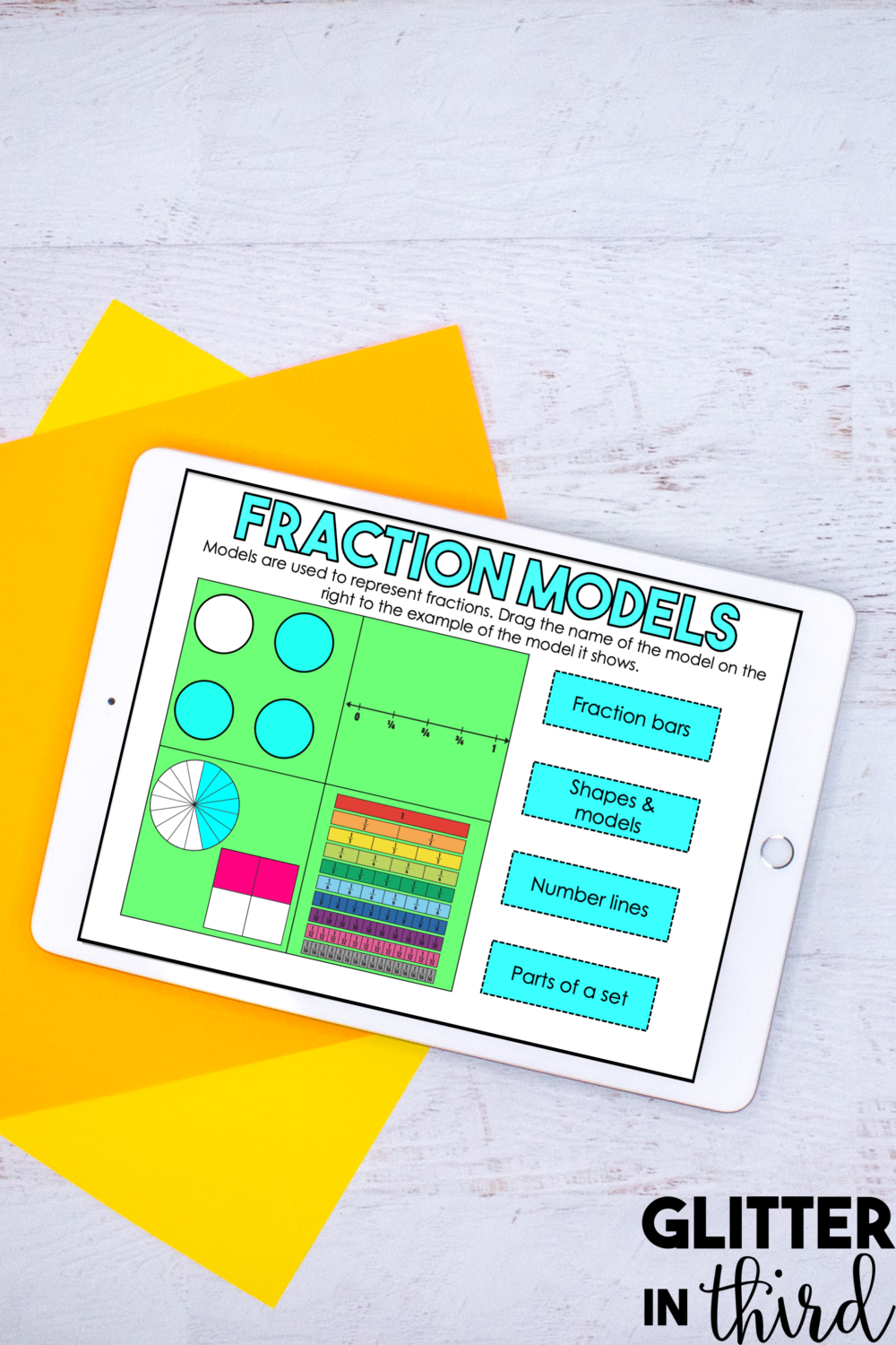 How to Use Hands-On Fraction Activities - Glitter in Third