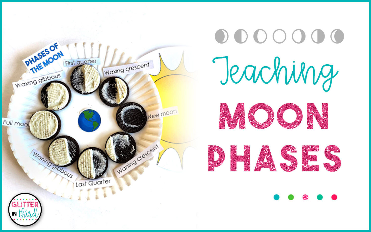 Ideas for Teaching Moon Phases - Glitter in Third