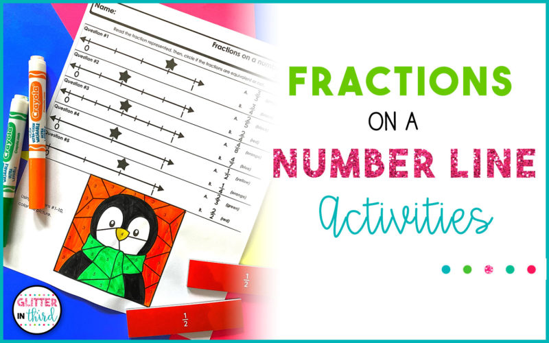 How to Teach 3rd Grade Fractions on a Number Line - Glitter in Third