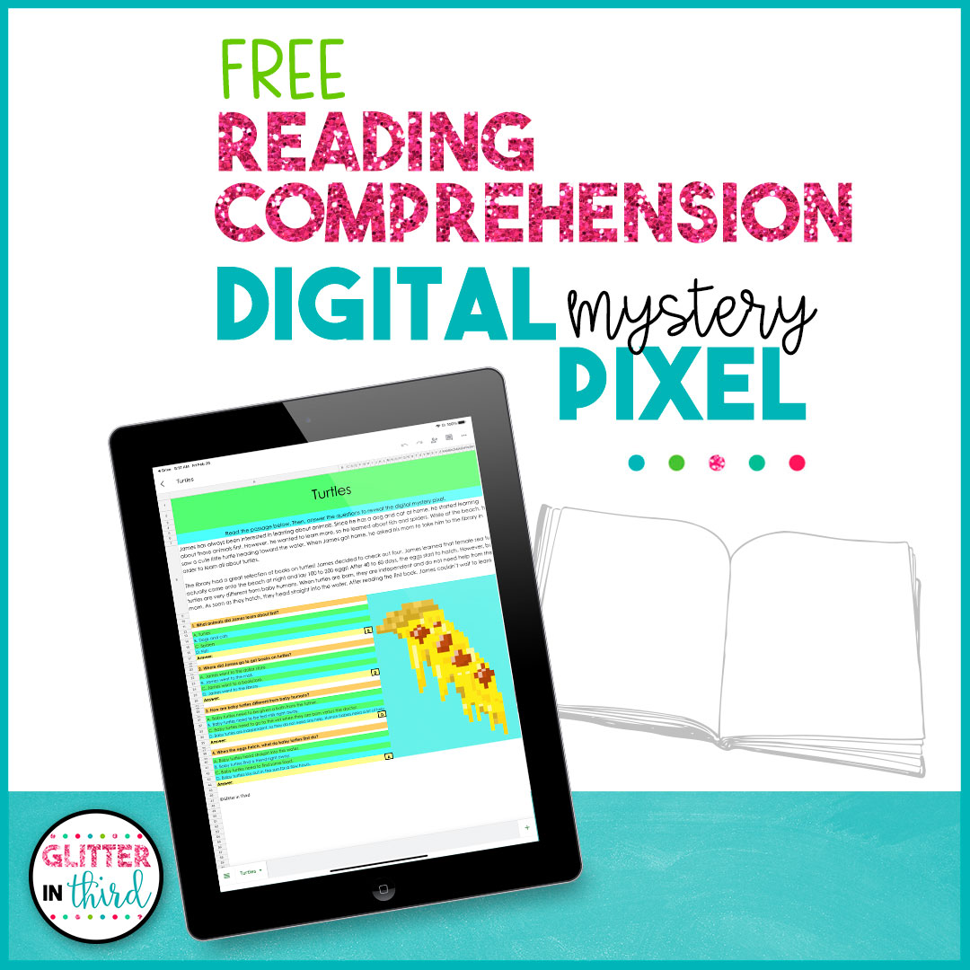 Reading Comprehension Questions Online to ENGAGE Students! - Glitter in ...