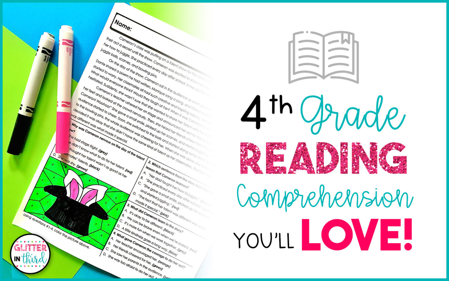 4th Grade Reading Comprehension Passages That Will ROCK Your Reading ...