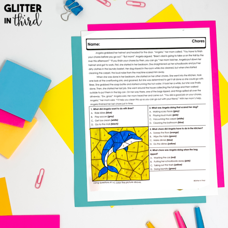 The BEST way to teach reading comprehension - Glitter in Third