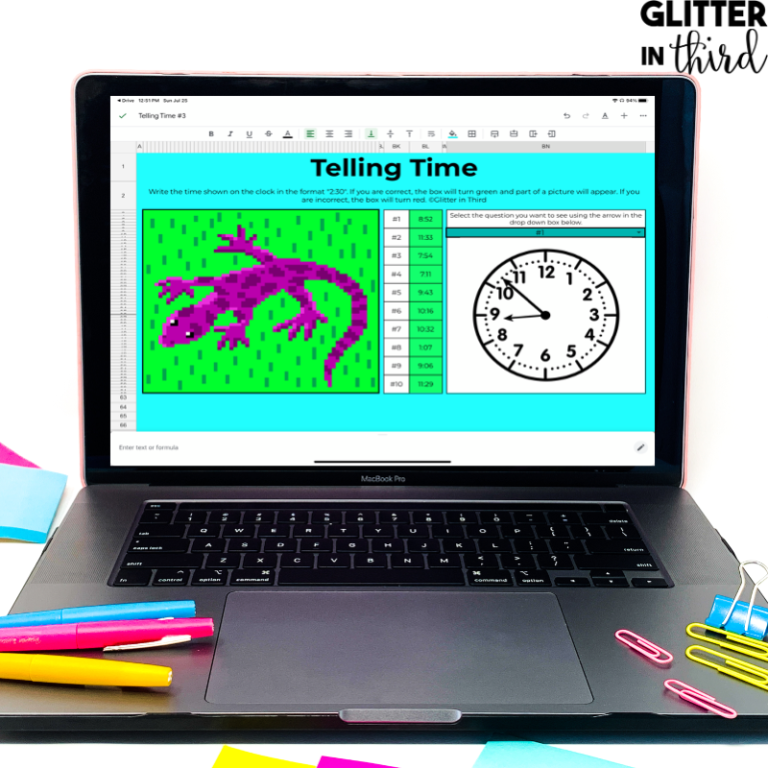 How to Use Pixel Art in Math - Glitter in Third