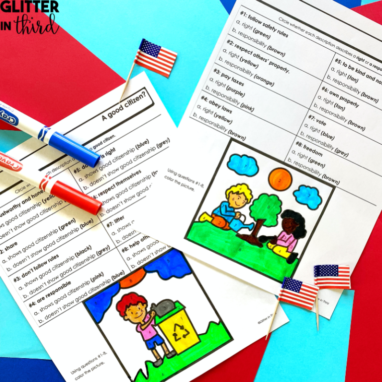 SIMPLE & FUN Ways to Teach Being A Good Citizen For Kids - Glitter in Third