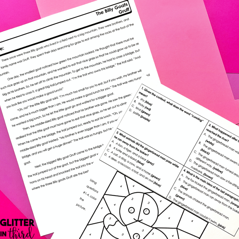 Fairy Tales Reading Worksheets (you know these are gonna be fun ...