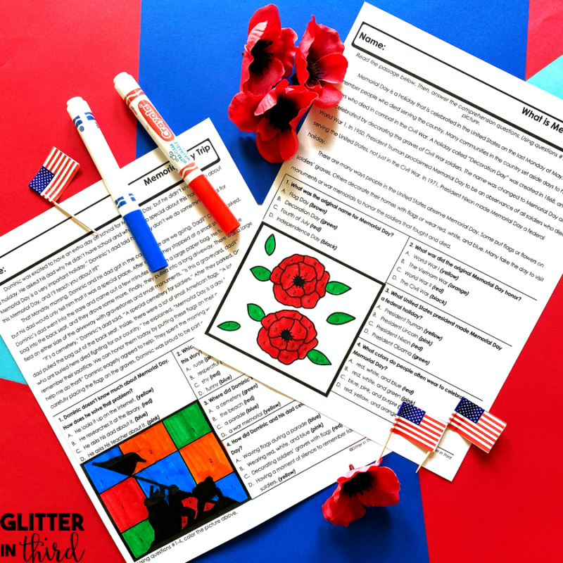 The BEST Memorial Day Read Alouds for Teachers - Glitter in Third