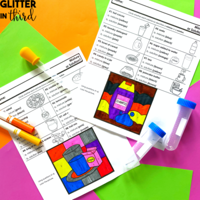 5th Grade MIXTURES and SOLUTIONS worksheets (that aren't boring ...