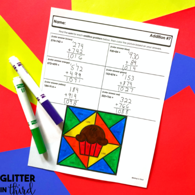 Addition and Subtraction Color by Number Worksheets to Make Math FUN ...