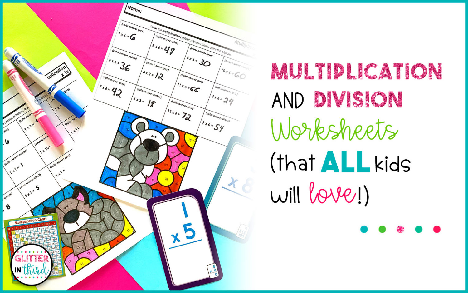 Worksheets for Multiplication and Division (that ALL kids will love ...