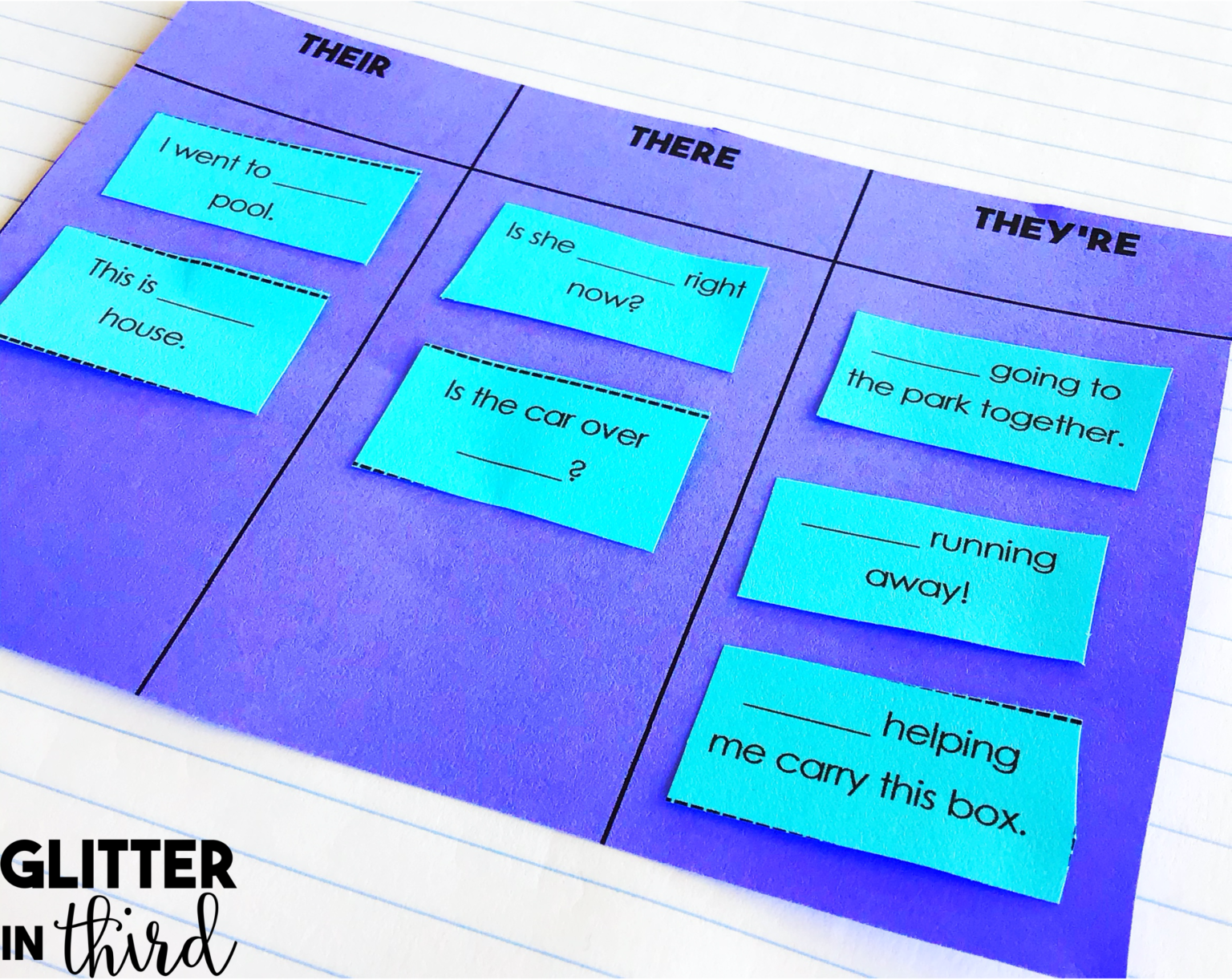 5 Simple Homophones Activities - Glitter in Third