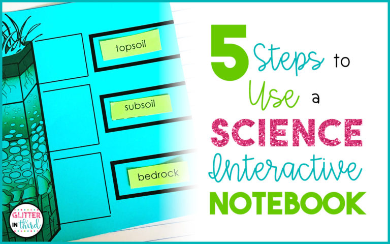 5 Steps to Use A Science Interactive Notebook - Glitter in Third