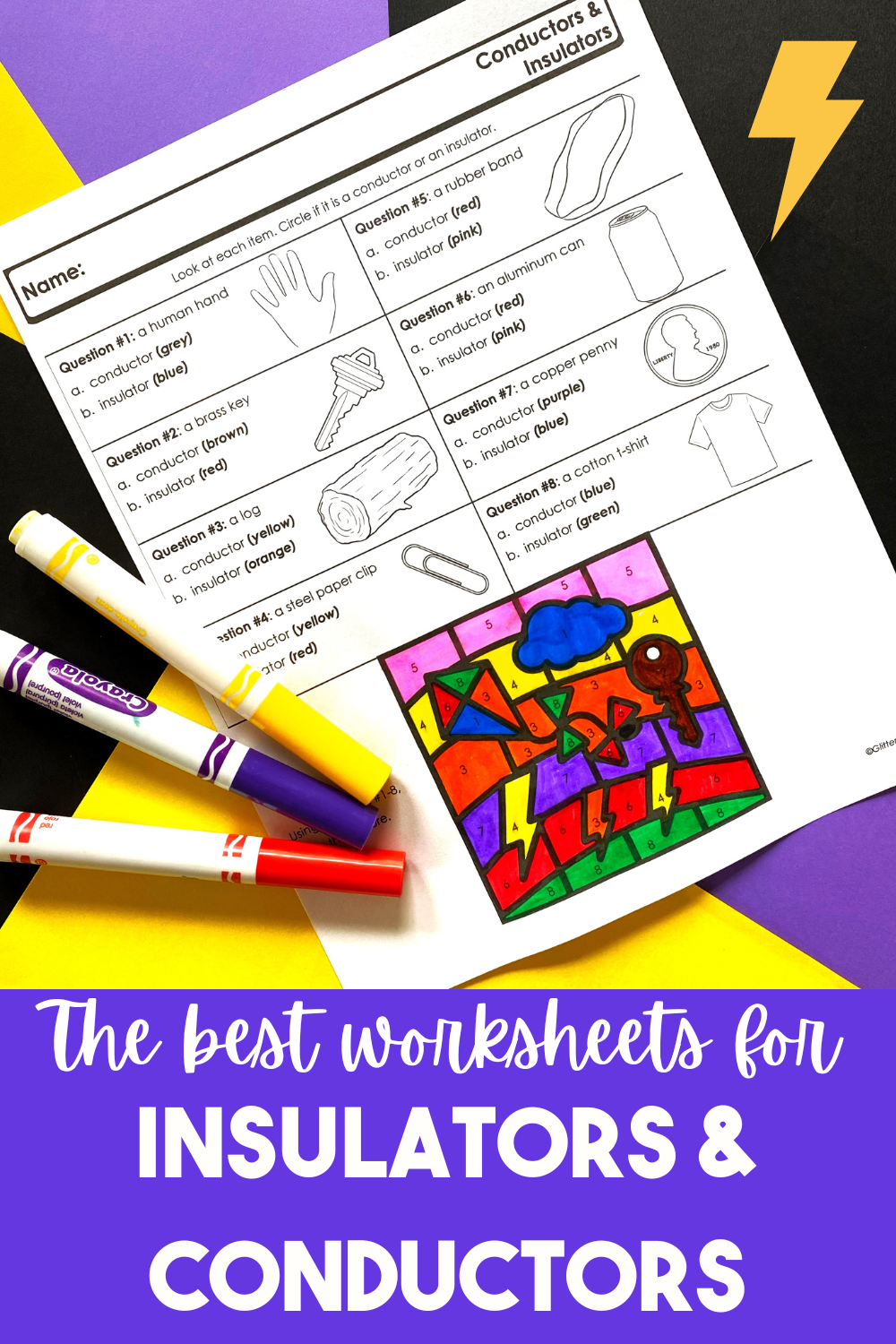 Insulator and Conductor Worksheets That Your Students Will LOVE ...