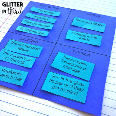 My Favorite STORY ELEMENTS Graphic Organizers - Glitter in Third