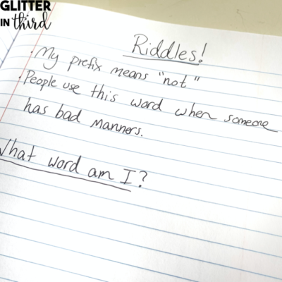 5 Classroom Activities for Prefixes and Suffixes - Glitter in Third