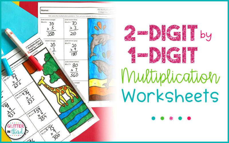 2 Digit By 1 Digit Multiplication Worksheets Your Students Will LOVE ...