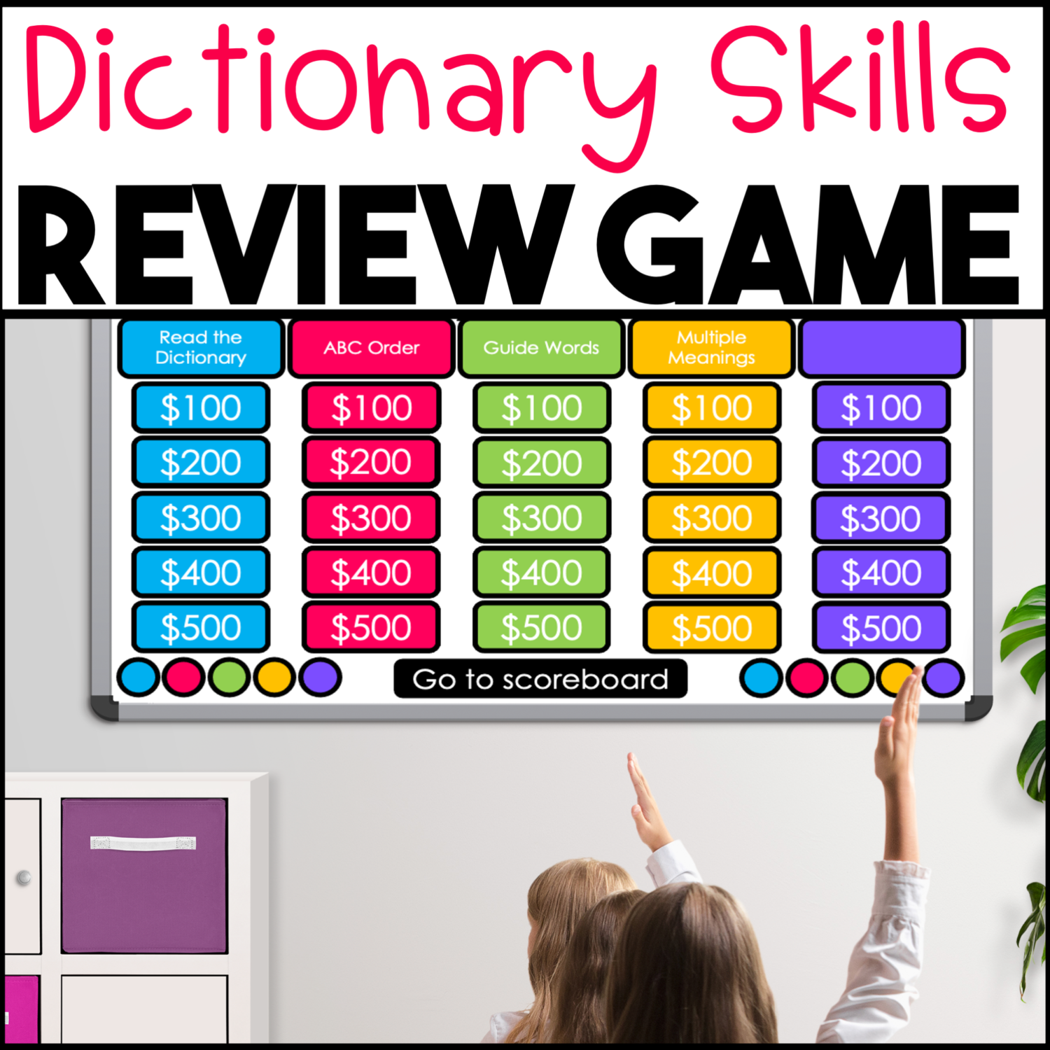 Dictionary Skills Review Game - Glitter in Third