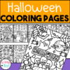 Halloween Coloring Pages Sheets - Glitter in Third